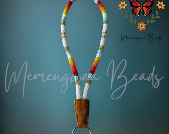 Authentic Native American Handmade Beaded Keychain/wristlet | American ...