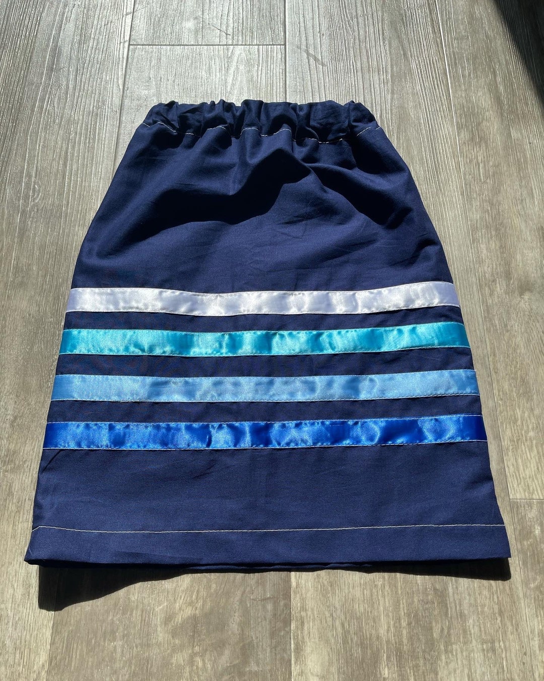 Indigenous 18mo/2t Girls Blue Ribbon Skirt - Etsy