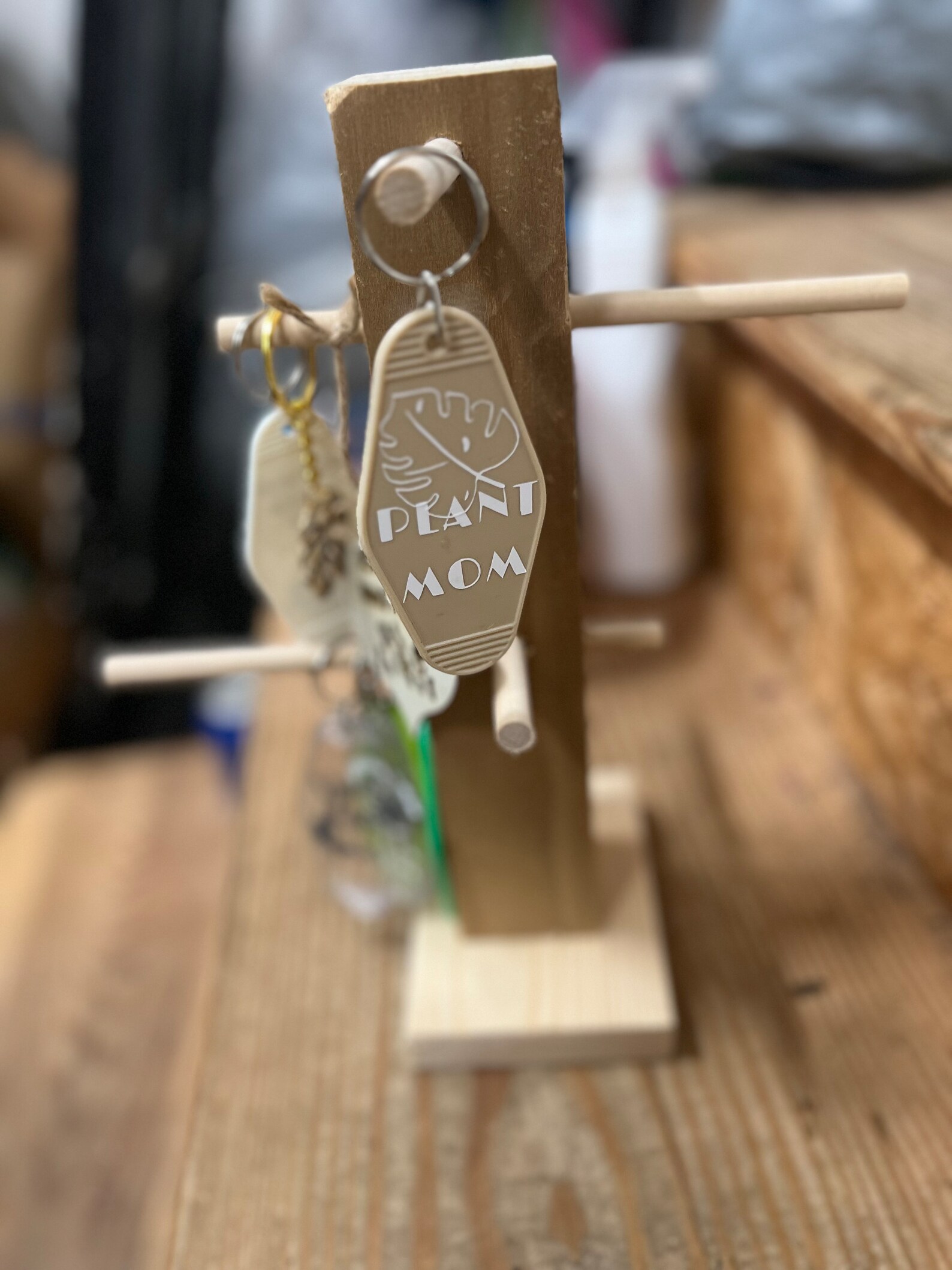 Vintage Motel Key Keychain With Plant Sayings Personalized - Etsy
