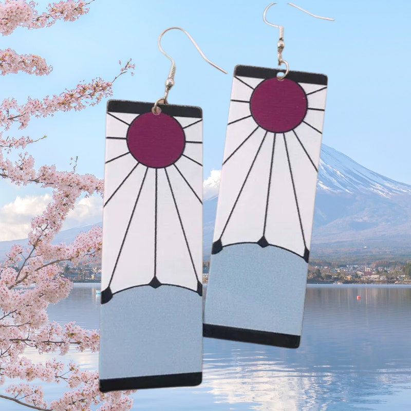 Demon Slayer Tanjiro Earrings - Etsy