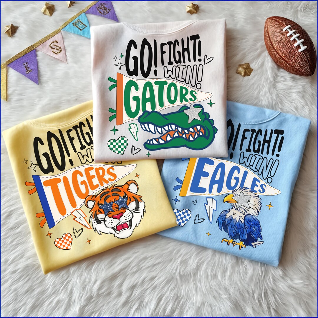 Go Fight Win Pennant Mascot Shirt, Favorite Team Shirt, Go Fight Win ...