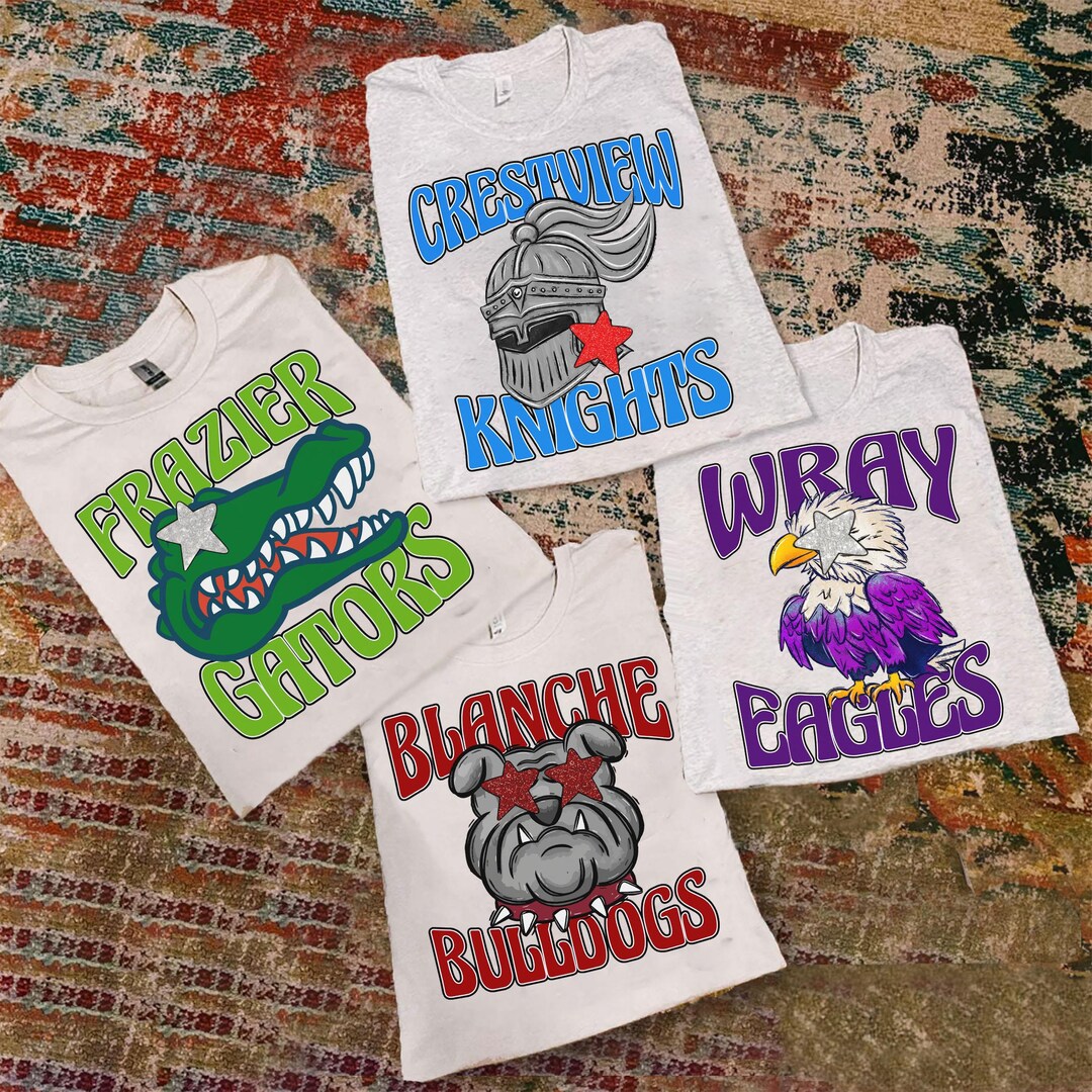 Custom Preppy Mascot Football Shirt, School Spirit Mascot, College ...
