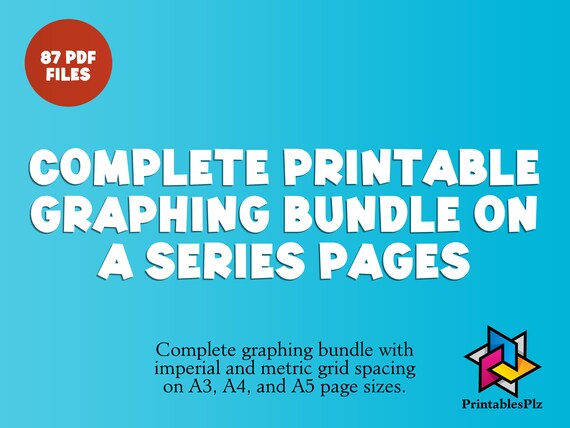 Printable Graphing Bundle A-series Pages With Dot Hex Iso | Etsy