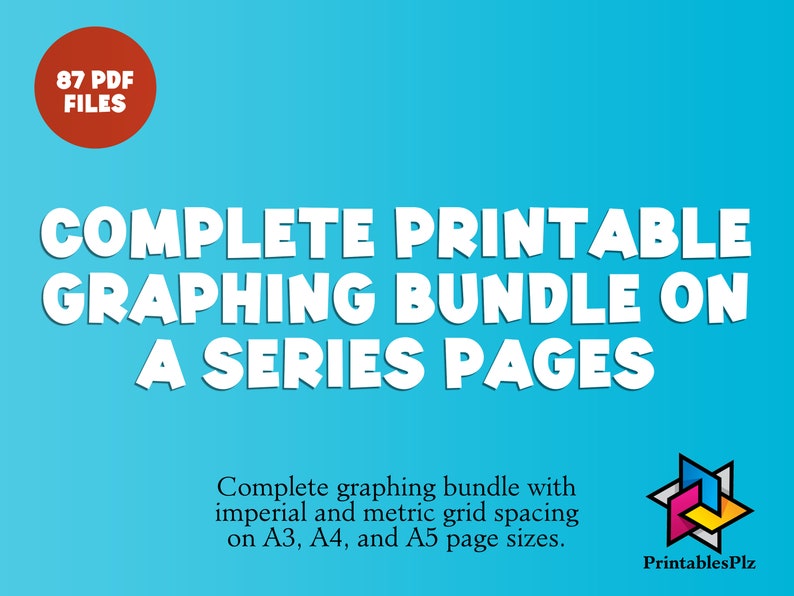 Printable Graphing Bundle • A-series Pages With Dot, Hex, Iso, and Quad ...