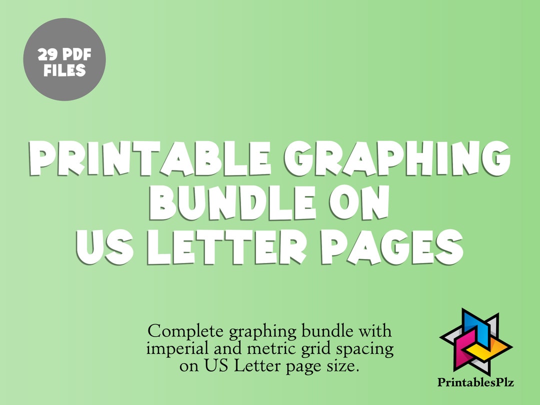 Bundle of Printable Graphing Pages on US Letter Pages - Etsy