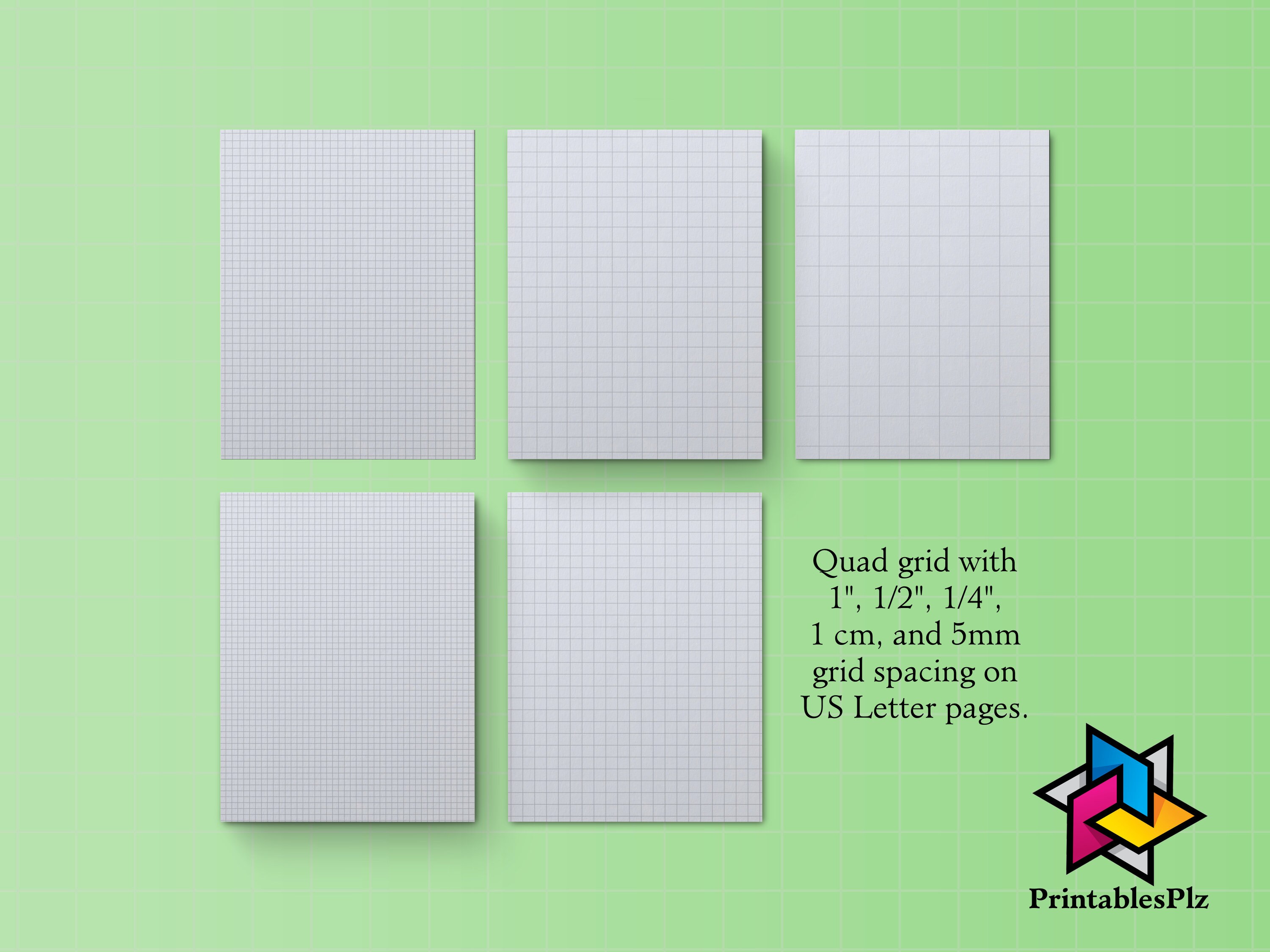 Bundle of Printable Graphing Pages on US Letter Pages - Etsy