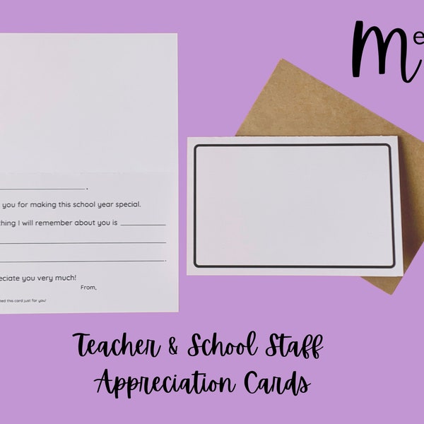 Thank You Note for Principal - Etsy