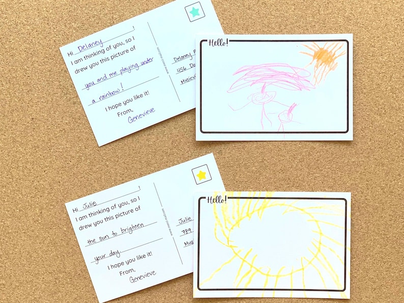 Postcards for Kids, DIY Postcards to Color, Summer Writing Activity ...