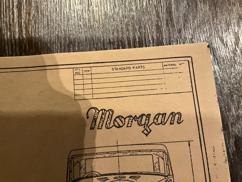 Morgan Plus 8 Construction Drawing ART Work Blueprint - Etsy