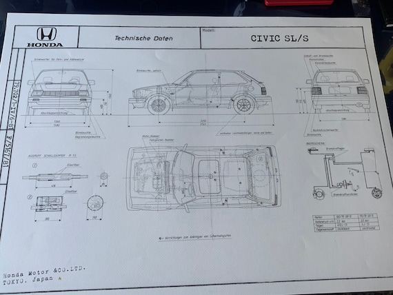 Honda Engine Blueprint