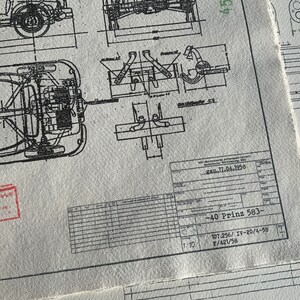 NSU Prinz 40 1958 Design Drawing ART Work Blueprint - Etsy