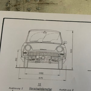DKW F11 1964 Construction Drawing ART Work Blueprint - Etsy