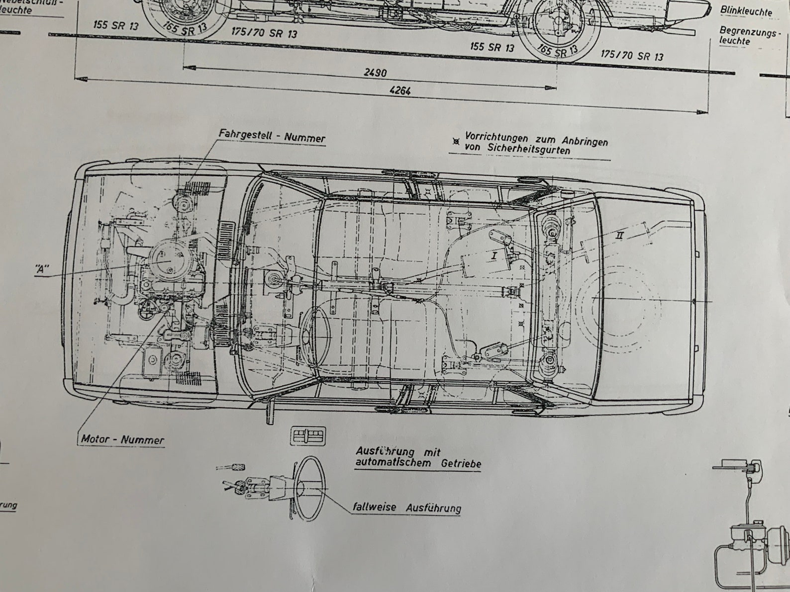 Fiat 131 S 1600 70 L 1977 Construction Drawing ART Work - Etsy