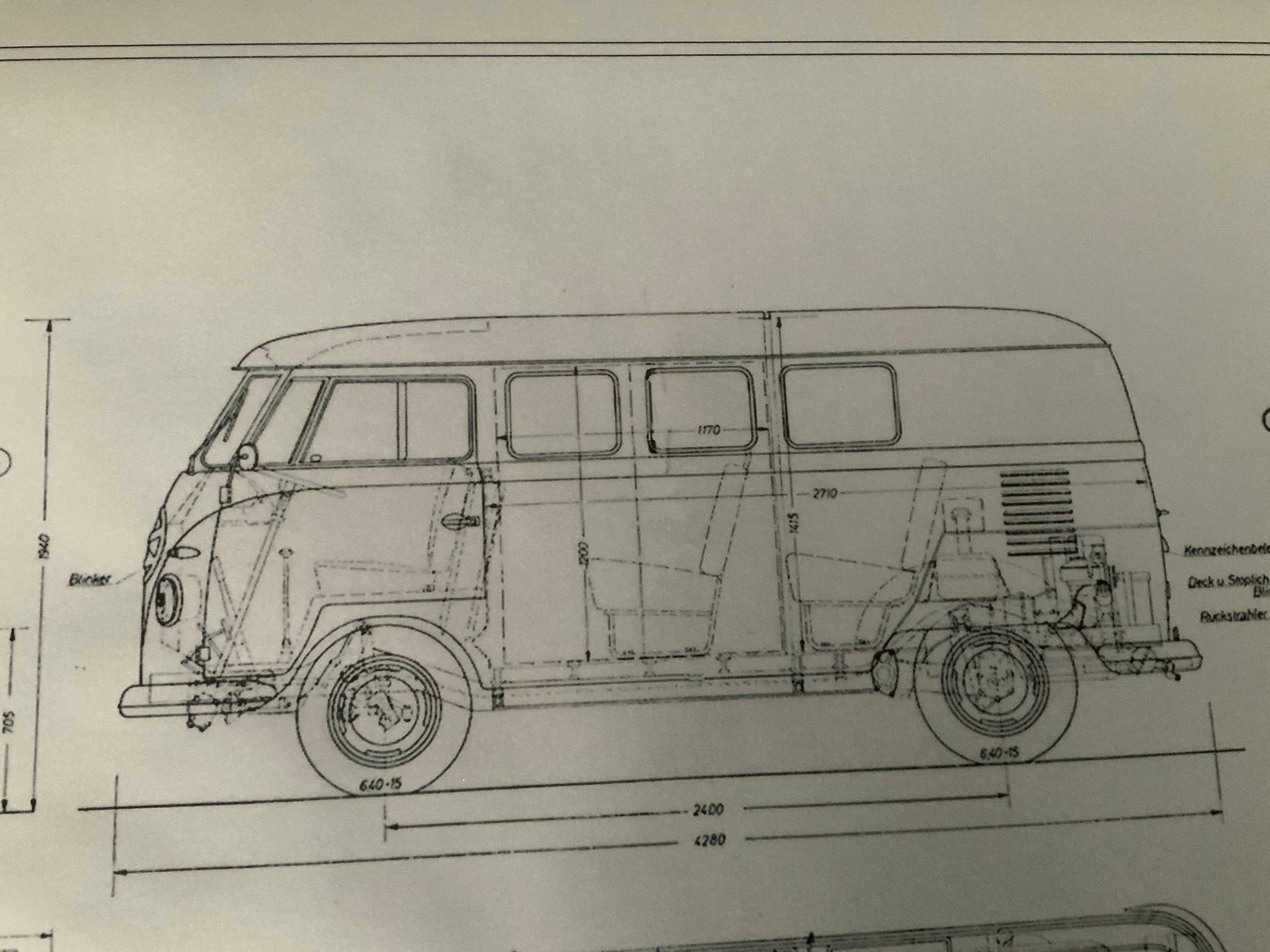T1 11 Window 1960 Construction Drawing ART Work Blueprint - Etsy
