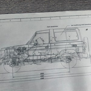 Toyota Land Cruiser Series 70 / 2 1990 Construction Drawing ART Work ...