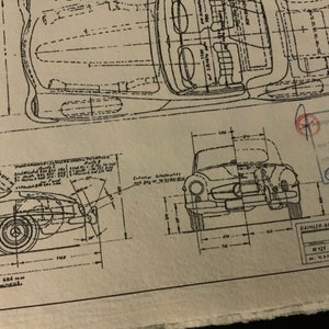 Mercedes W121 190SL Sport Roadster 1955-63 Design Drawing ART Work - Etsy