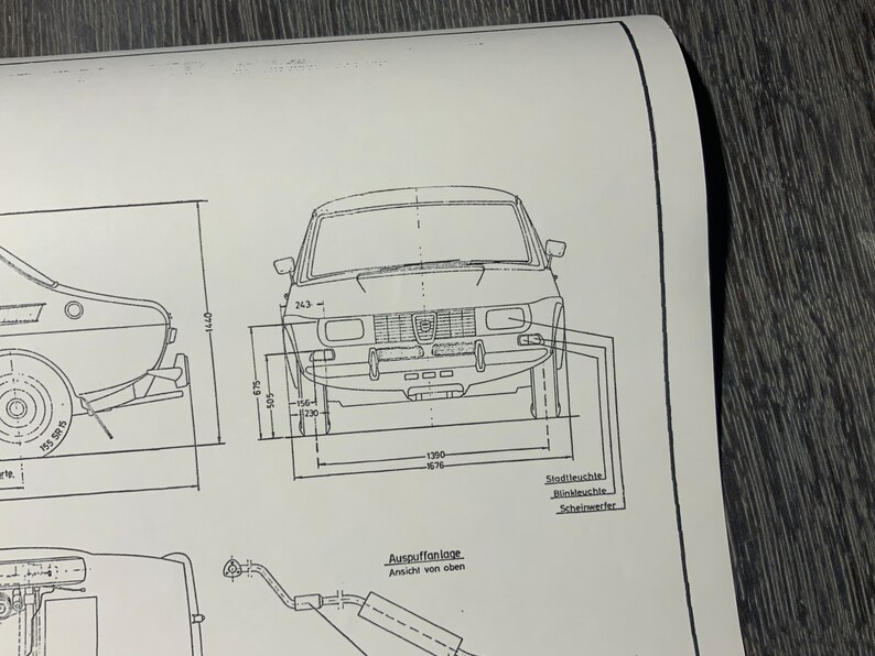 Saab 99 1.85 EA 1970 Construction Drawing ART Work Blueprint - Etsy
