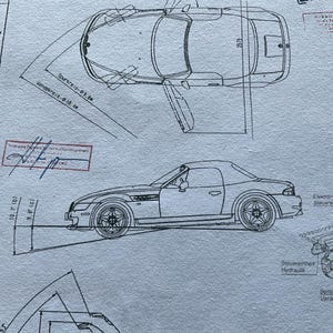 BMW E36 Z3 Roadster Artwork Construction Drawing Blueprint - Etsy
