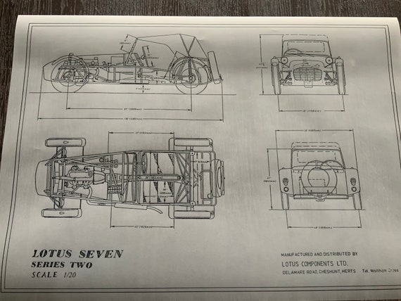 Lotus 7 Frame Blueprints