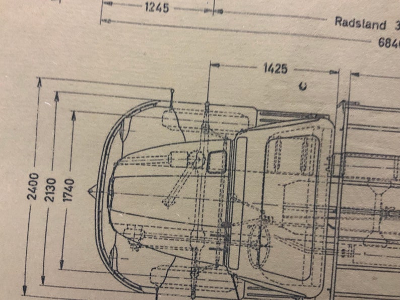 Steyr Daimler Puch 480 Truck 1957 Construction Drawing ART Work ...
