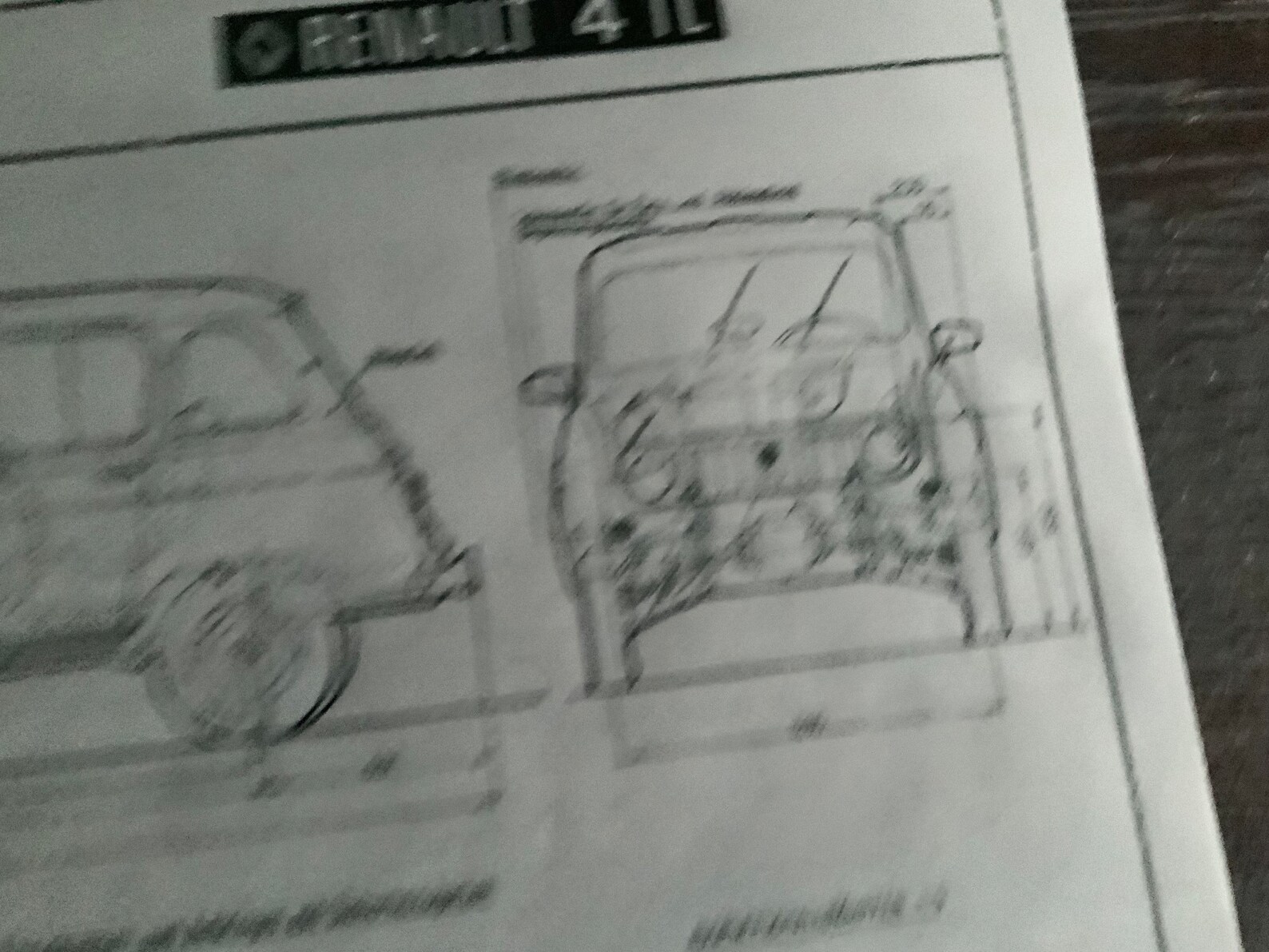 Renault R4 TL 1975 Construction Drawing ART Work Blueprint - Etsy