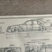 Mercedes W140 Limousine 1991 Construction Drawing ART Work Blueprint - Etsy