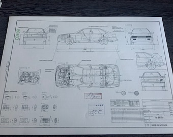 Audi Quattro Drawing - Etsy