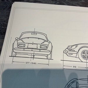 Renault Alpine A110 1961 Construction Drawing ART Work Blueprint - Etsy UK