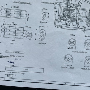 BMW E30 325i/16 2 Door From 1985 Construction Drawing Artwork - Etsy