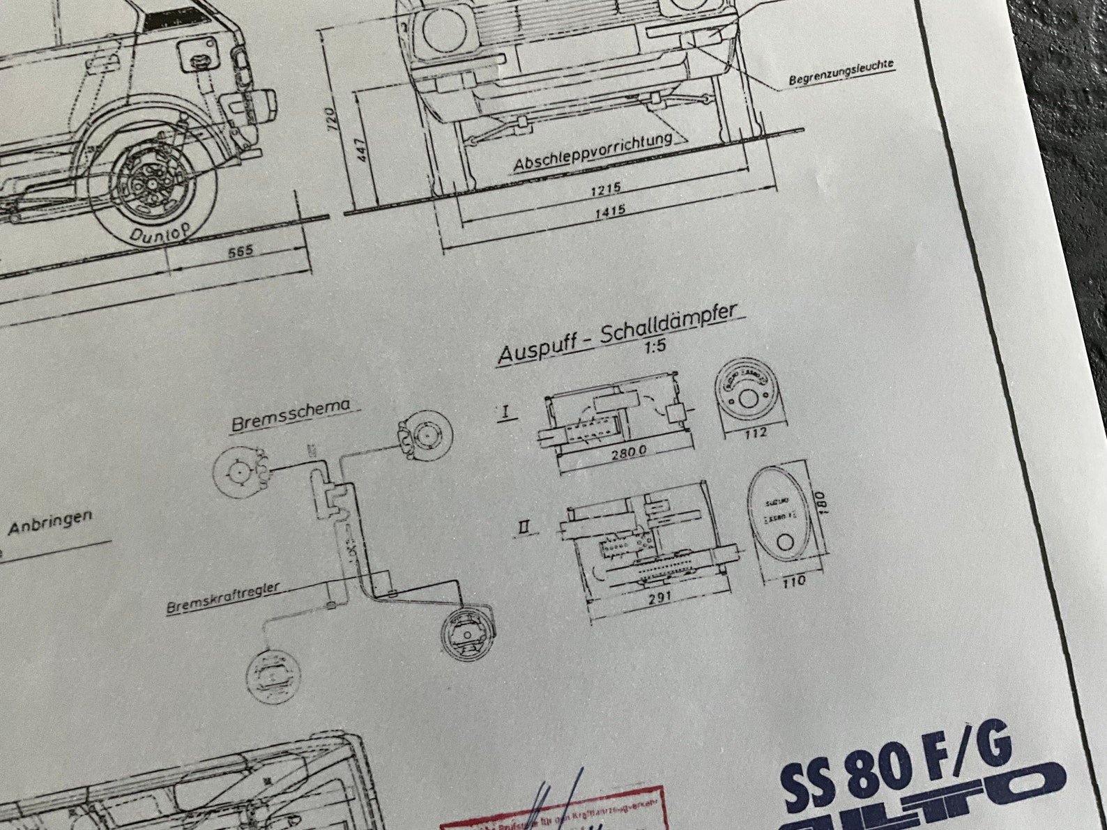 Suzuki Alto SS80 1981 Construction Drawing ART Work Blueprint - Etsy