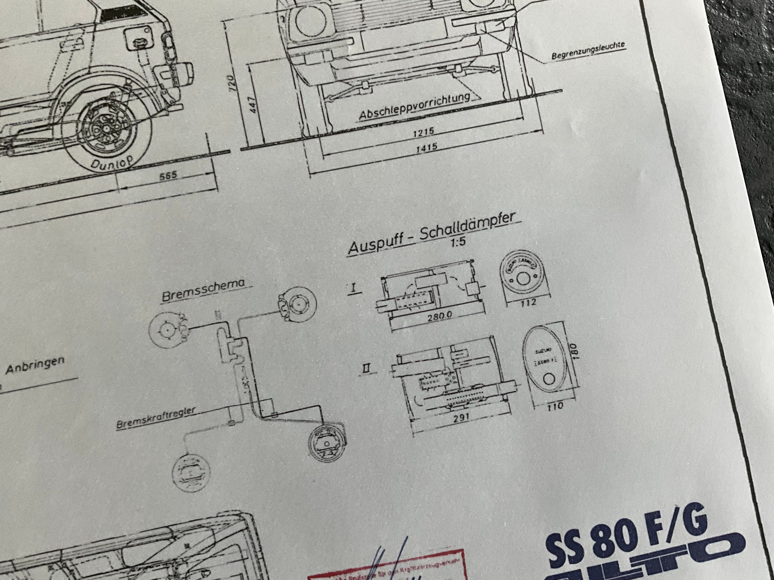 Suzuki Alto SS80 1981 Construction Drawing ART Work Blueprint - Etsy