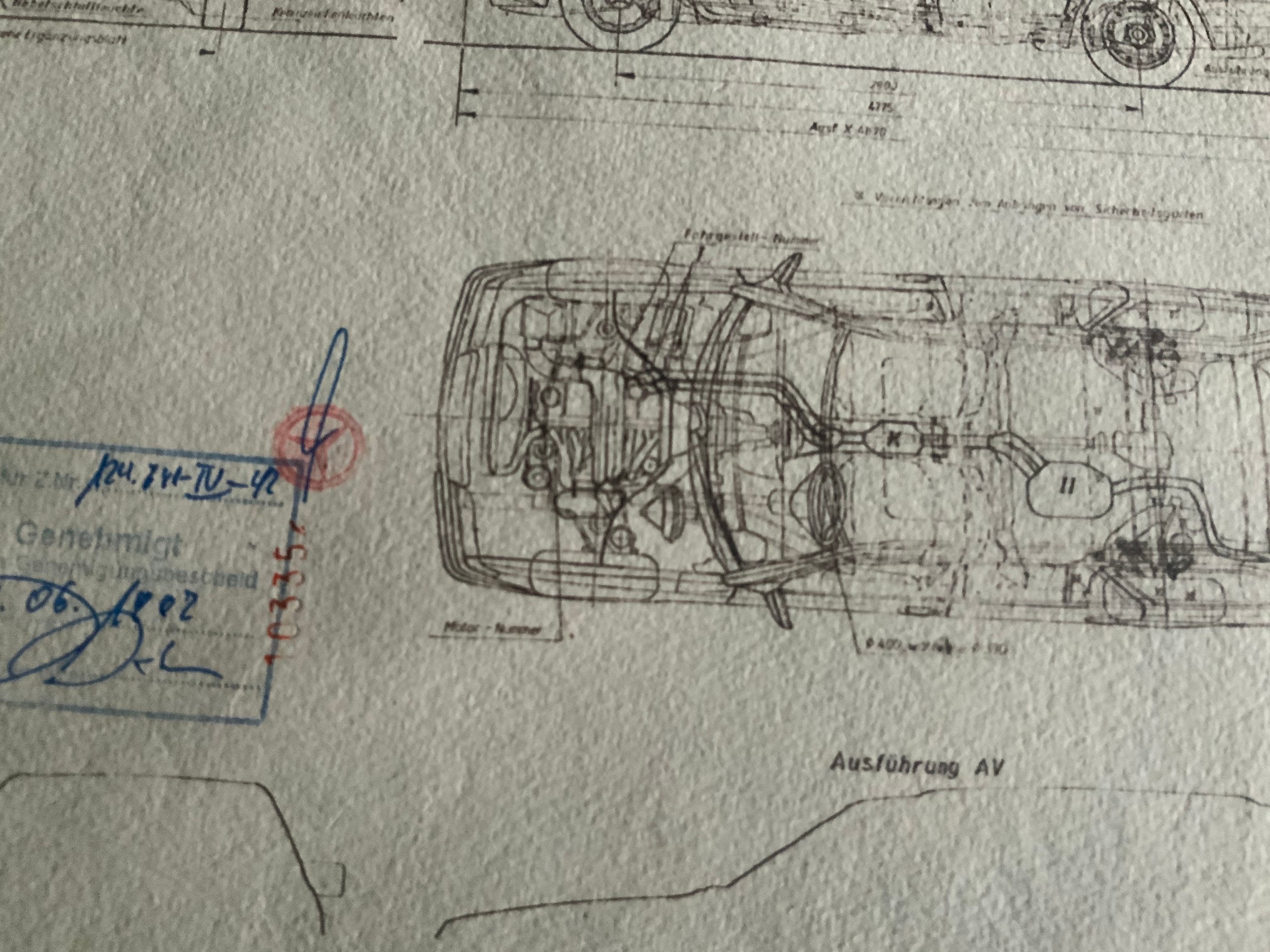 Mercedes W124 station wagon 1994 blueprint design drawing ART work