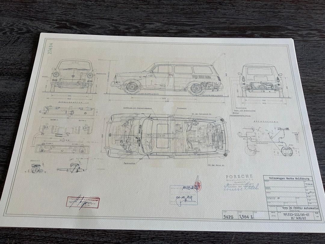 Type 36 1600 Automatic Combi Construction Drawing ART Work Blueprint - Etsy