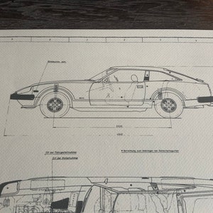 Datsun 280 ZX Construction Drawing ART Work Blueprint - Etsy