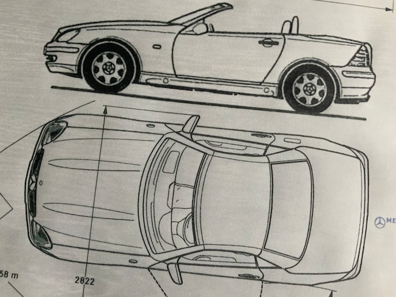 Mercedes SLK R170 SLK200 / SLK230 Compressor Design Drawing - Etsy
