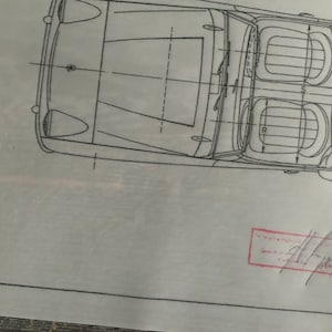 Triumph TR 3 1955 Construction Drawing ART Work Blueprint - Etsy