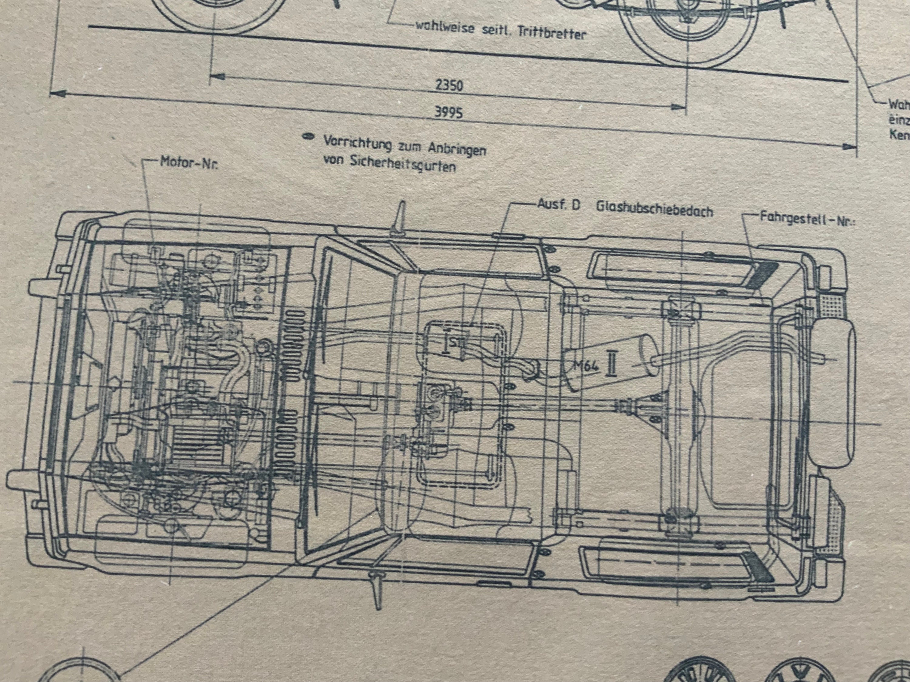 Mitsubishi Pajero LO 44 Hardtop From 1988 Construction Drawing ART Work ...