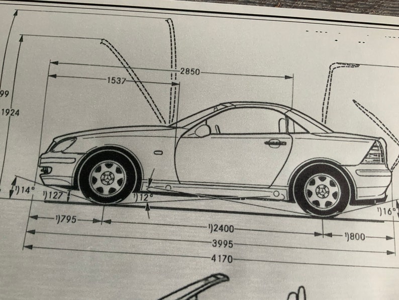 Mercedes SLK R170 SLK200 / SLK230 Compressor Design Drawing - Etsy