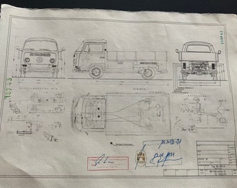 Vw T2 Blueprint | Etsy