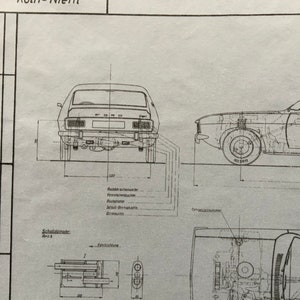 Ford Capri GT Sportcoupe 1970 Construction Drawing ART Work - Etsy