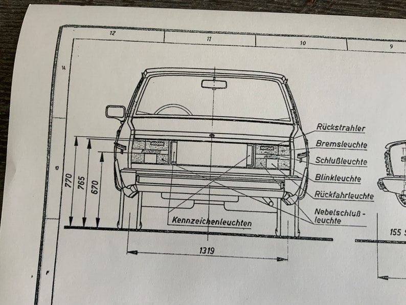 Fiat 131 S 1600 70 L 1977 Construction Drawing ART Work - Etsy