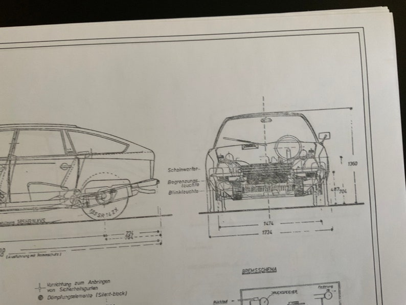 Citroen CX 1975 Construction Drawing ART Work Blueprint - Etsy