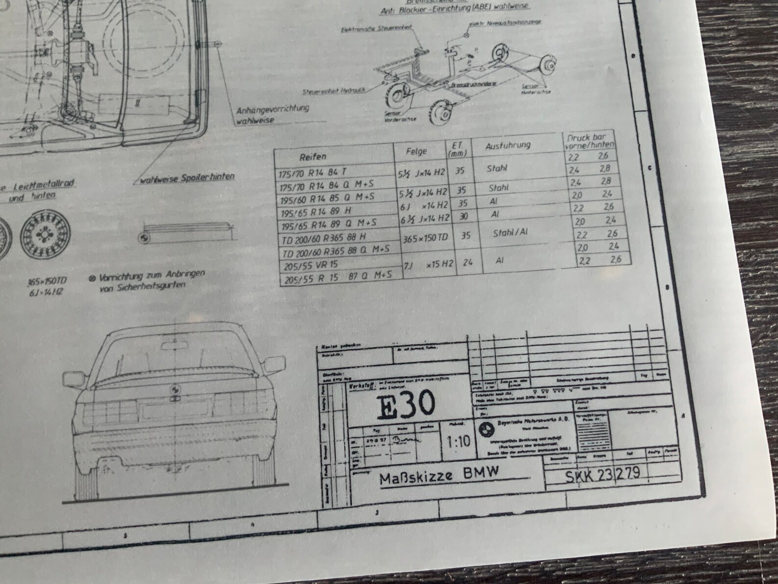 E30 BMW 325i Sport Package 1987 Construction Drawing Artwork - Etsy