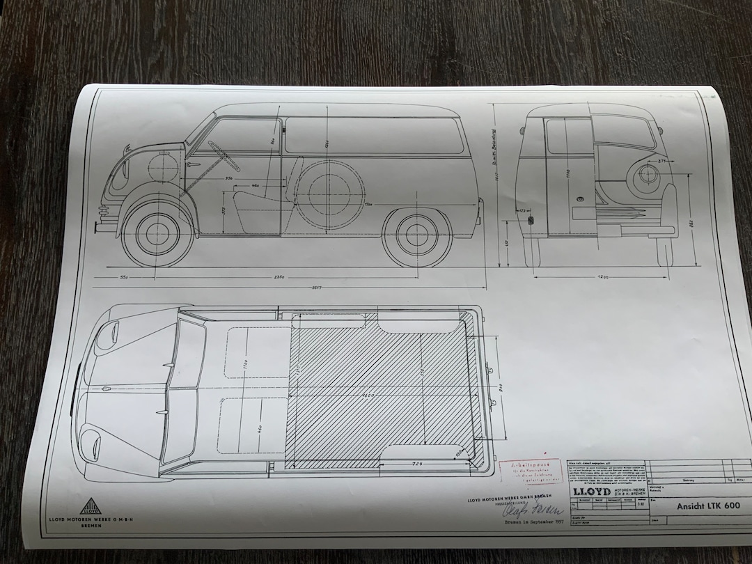 Lloyd LTK 600 Construction Drawing ART Work Blueprint - Etsy