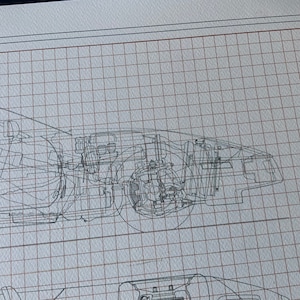 Chevrolet Corvette C4 1984 X Ray Construction Drawing ART Work ...