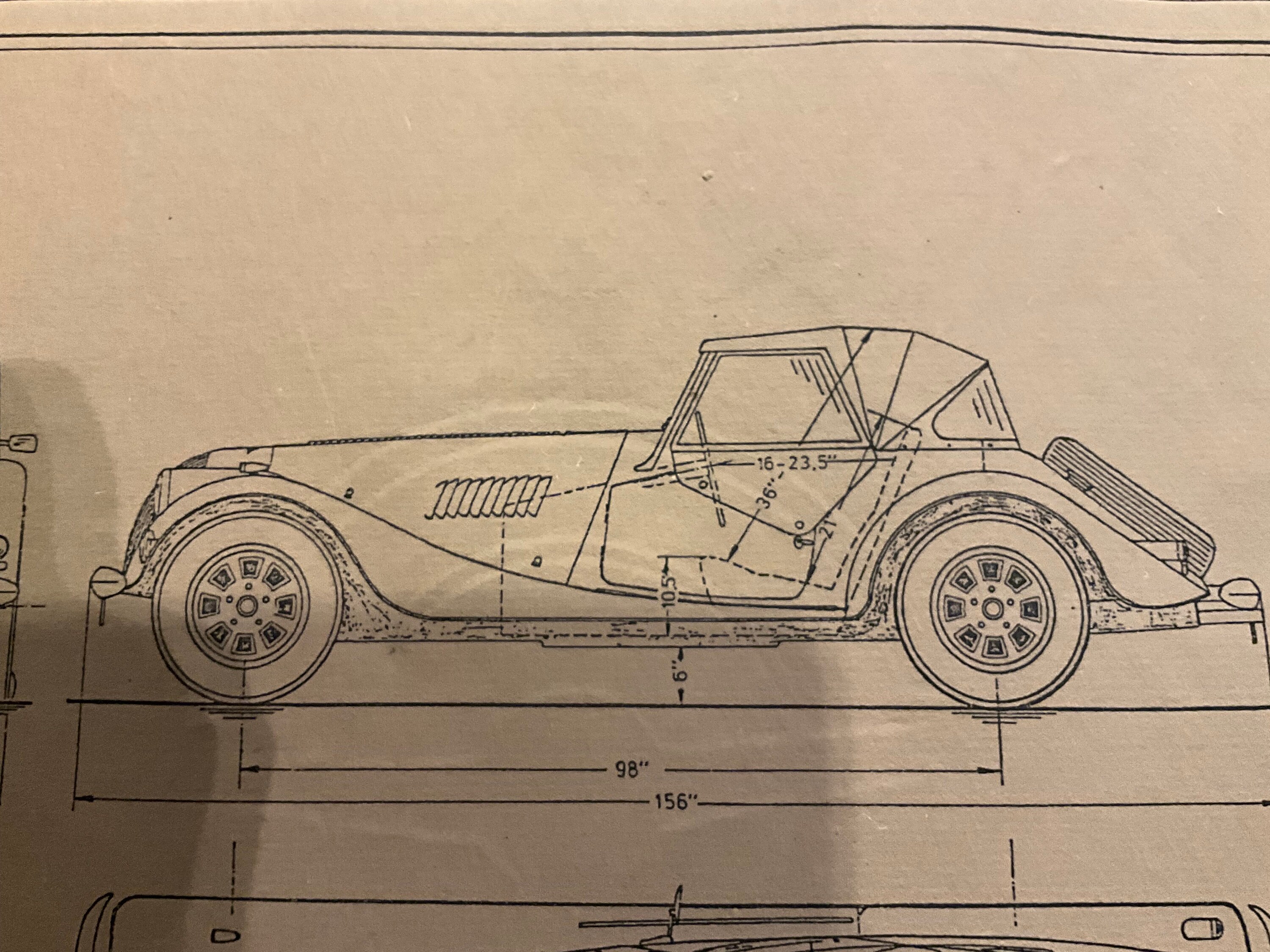 Morgan Plus 8 Construction Drawing ART Work Blueprint - Etsy