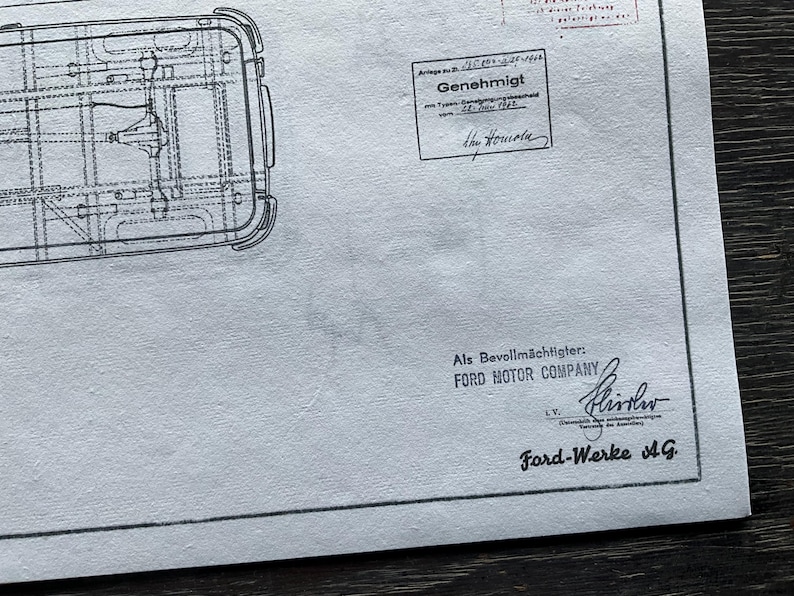 Ford Taunus Transit 800 Panel Van G 1 BT 1962 Construction Drawing ART ...