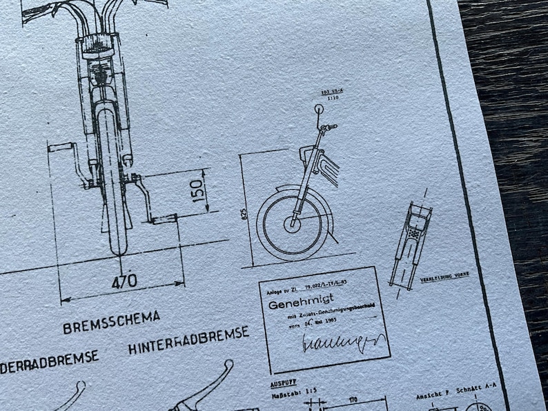Cycles Peugeot 103 Motorbike Mofa 1975 Supplement 1983 Construction ...