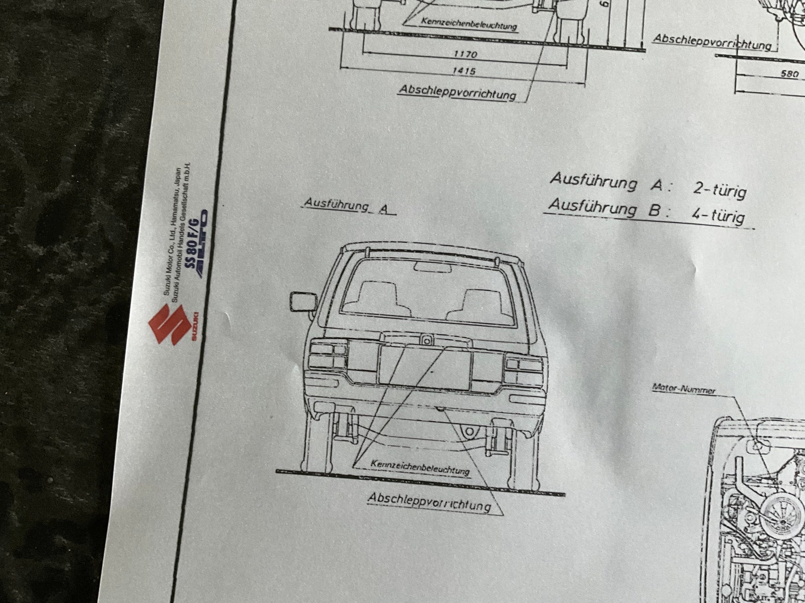 Suzuki Alto SS80 1981 Construction Drawing ART Work Blueprint - Etsy