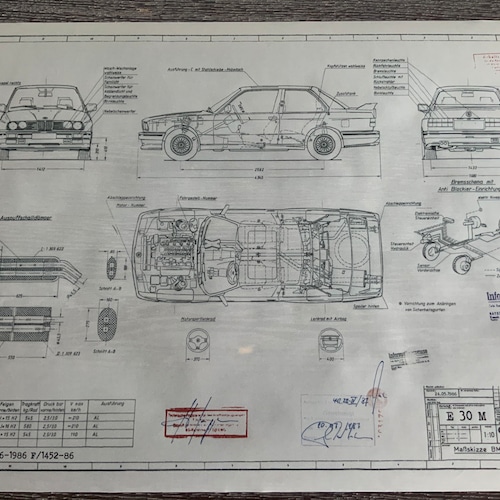 BMW E36 M3 Coupe Design Drawing ART Work Blueprint - Etsy UK